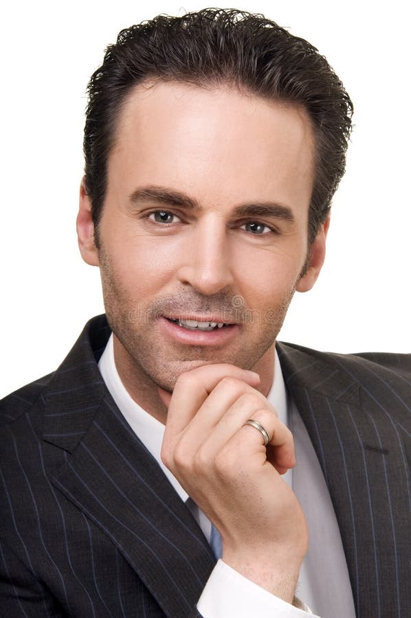 Portrait of handsome man stock image. Image of shirt - 23768791