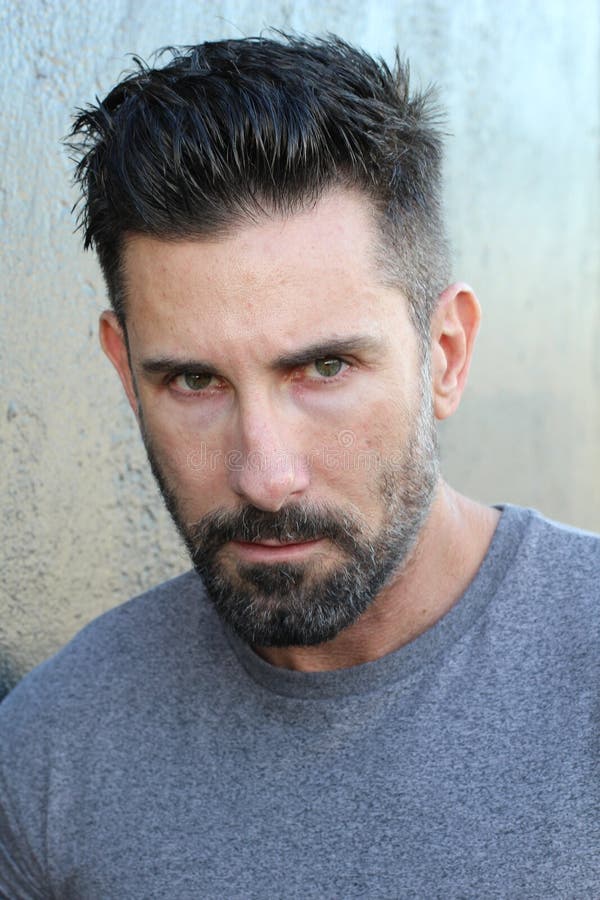 Male with a Powerful Natural Look Stock Photo - Image of event, italian ...