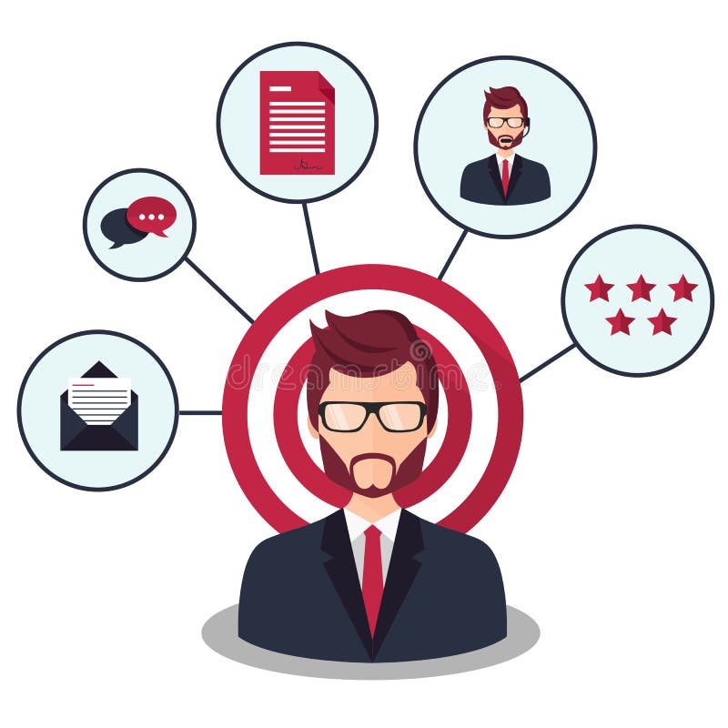 Male Presenting Customer Relationship Management. System for Managing ...