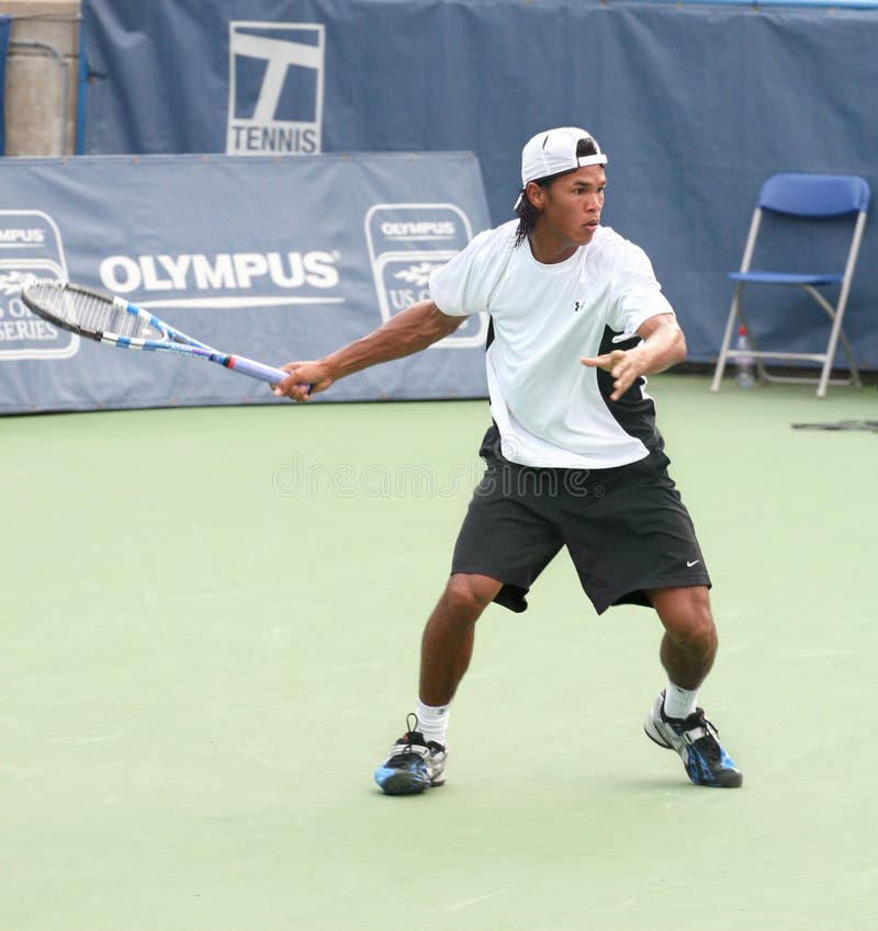 Male Professional Tennis Player Forehand Editorial Photo - Image of ...