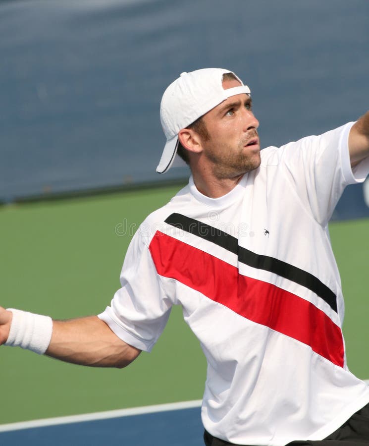 Male Professional Tennis Player Forehand Editorial Stock Image - Image ...