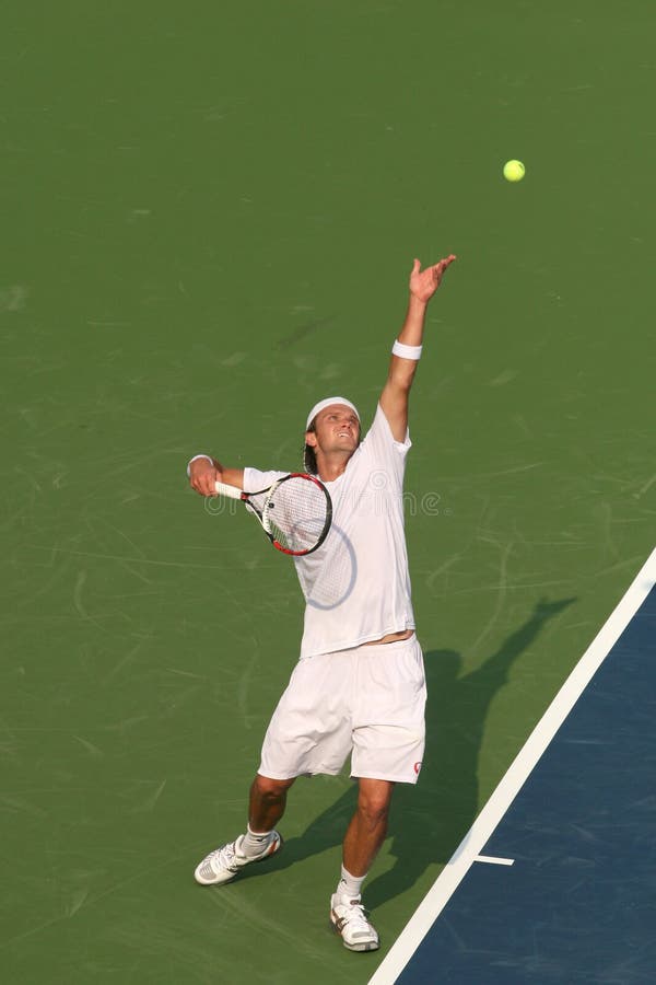 Male Professional Tennis Player Forehand Editorial Image - Image of ...