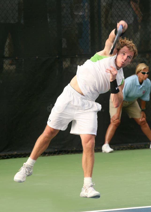 Male Professional Tennis Player Forehand Editorial Image - Image of ...