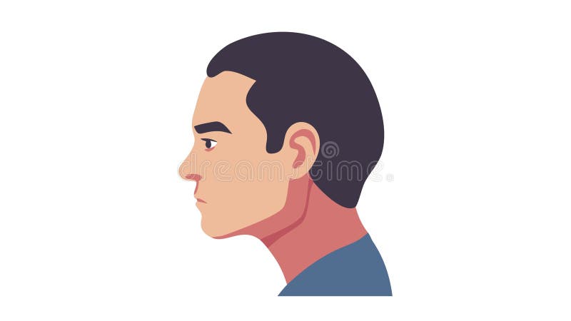 Male Profile Portrait, Clean Design, Diverse Representation, Vector ...