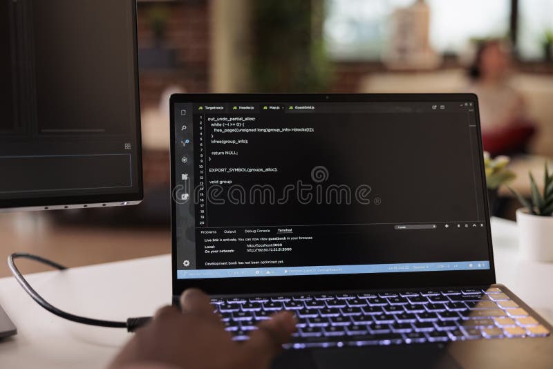 Male Programmer Using Coding Encryption Interface Stock Photo - Image ... Male Programmer Using Coding Encryption Interface Stock Photo - Image ...