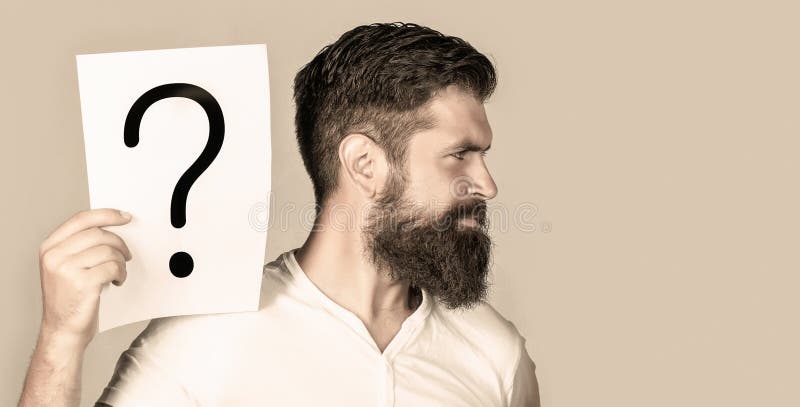 Male with Question Marks. Getting Answers Stock Photo - Image of decide ...
