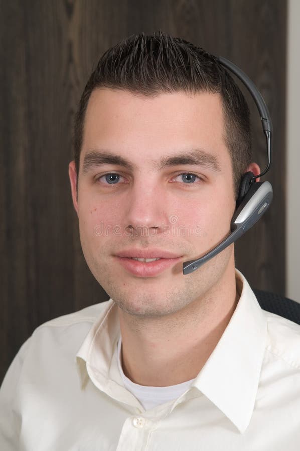 Male receptionist stock photo. Image of call, corporate - 22929414