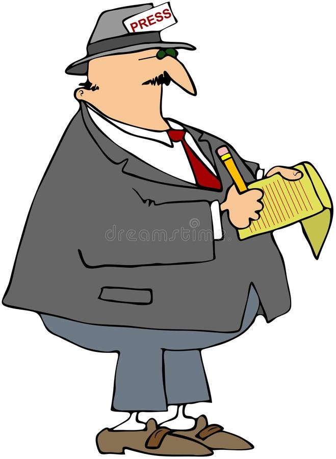 Reporter`s Notebook And Yellow Paper For Notebook Stock Vector ...