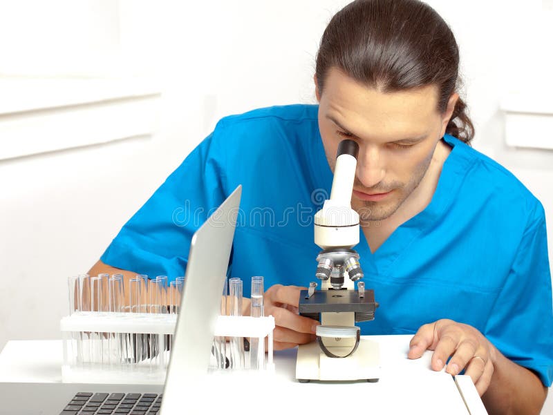 Male researcher stock image. Image of colleague, looking - 42534643