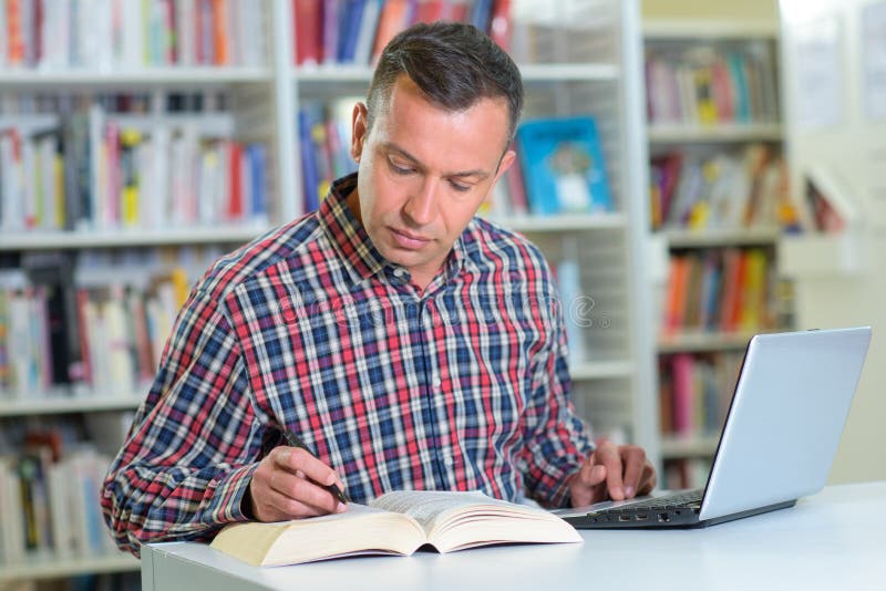 Male researcher at work stock image. Image of male, highlight - 266720763