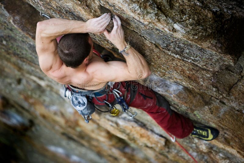 Male Rock Climber stock image. Image of natural, courage - 2788431