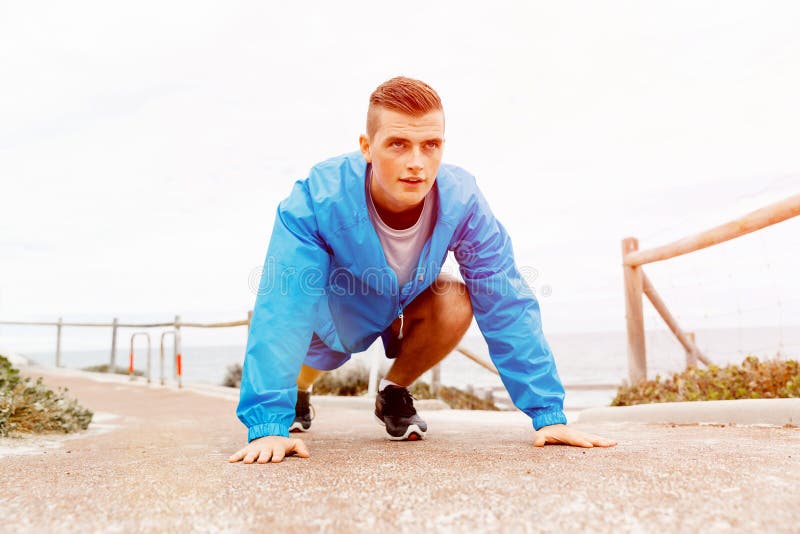 Runner Getting Ready To Start the Race Stock Photo - Image of runner ...