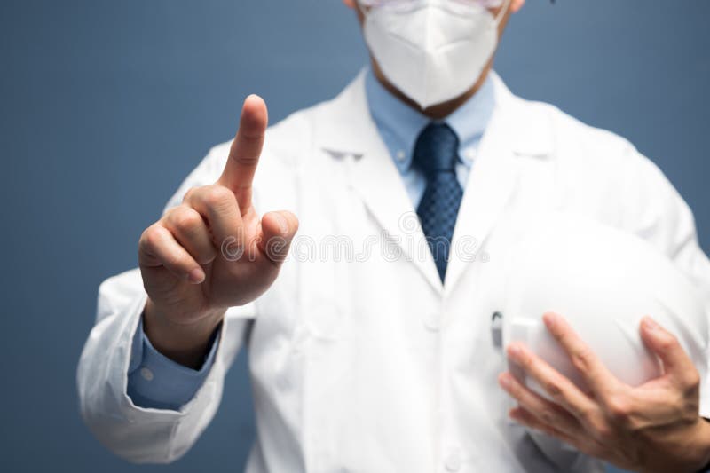Male Scientist Engineer Showing Hand Gestures Stock Image - Image of ...