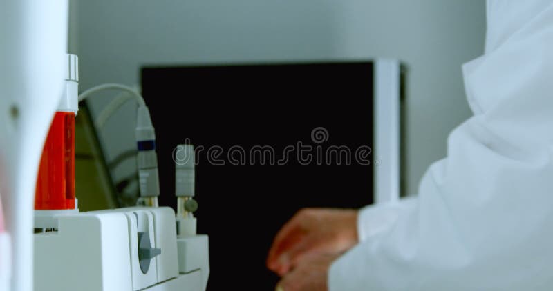 Male Scientist Working on Desk 4k Stock Video - Video of filming ...