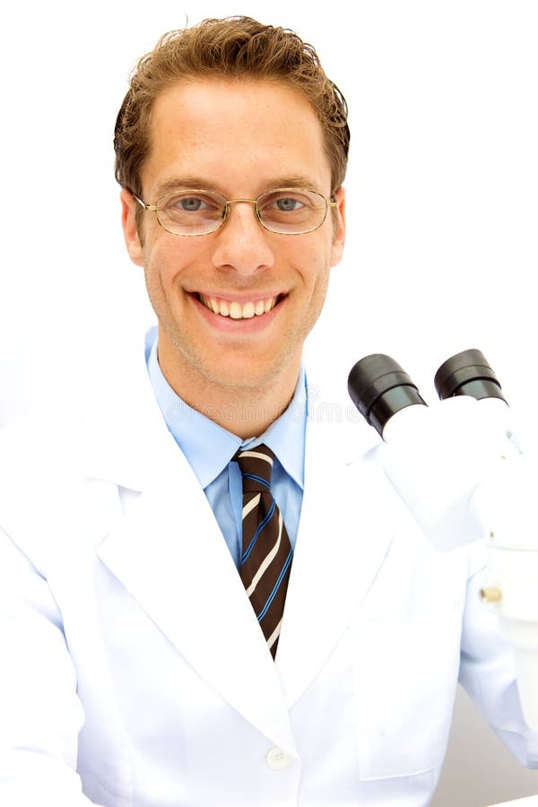 Male Scientist Working in a Lab Stock Image - Image of laboratory ...