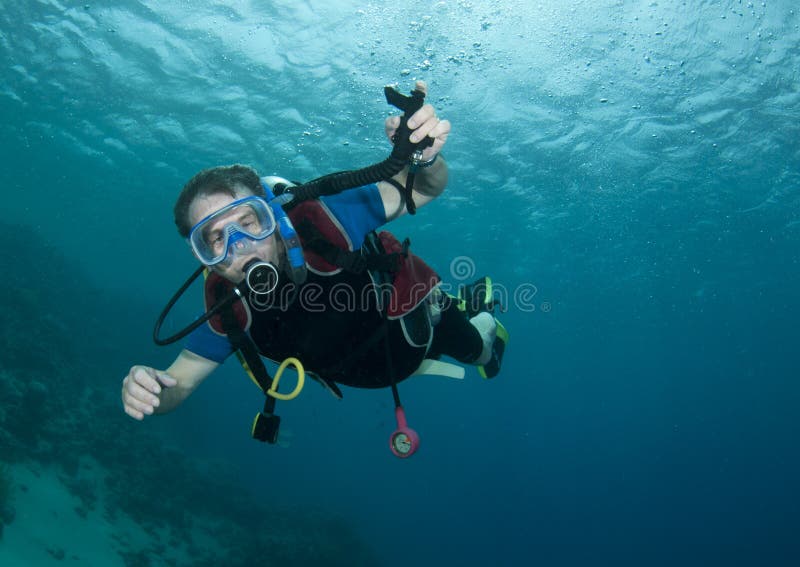 Male scuba diver stock image. Image of underwater, sport - 15424283