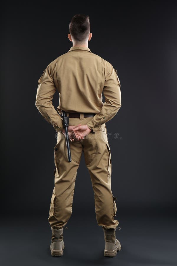Male Security Guard in Uniform Stock Image - Image of male, safeguard ...