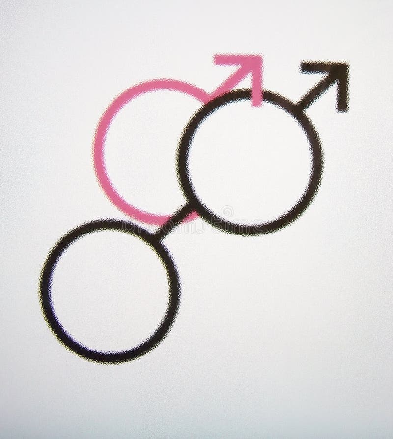 Sexual Symbols Man and Woman Making Love Stock Illustration ...