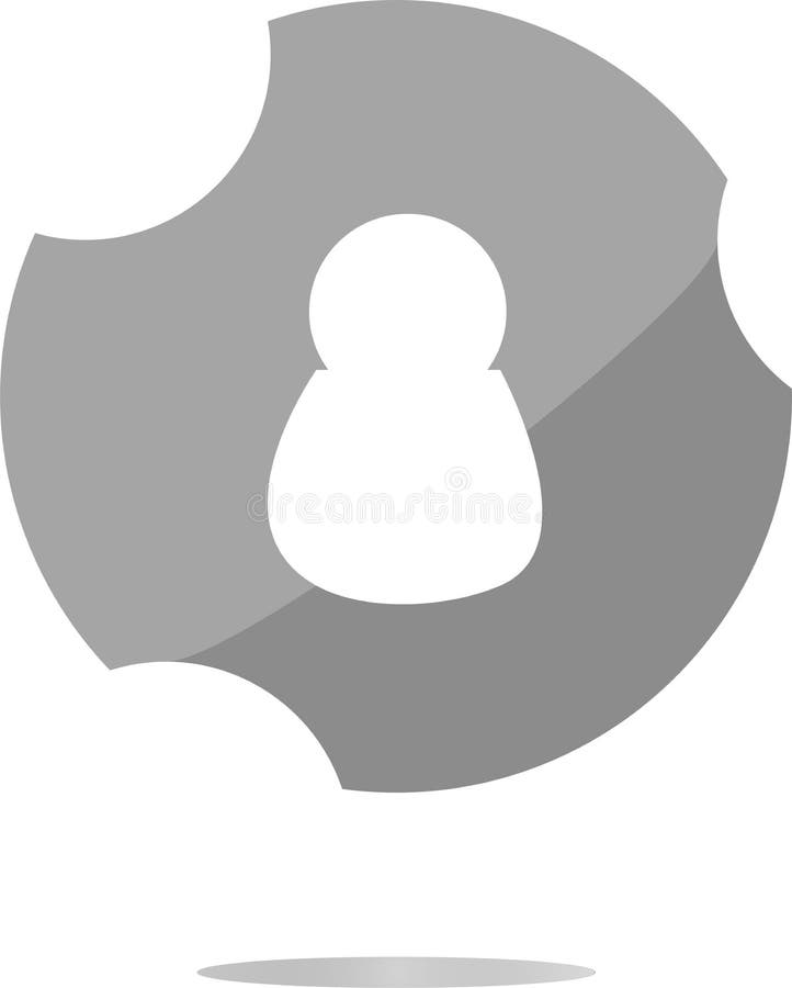 Male Signs. Web Icon Button Isolated on White Stock Illustration ...