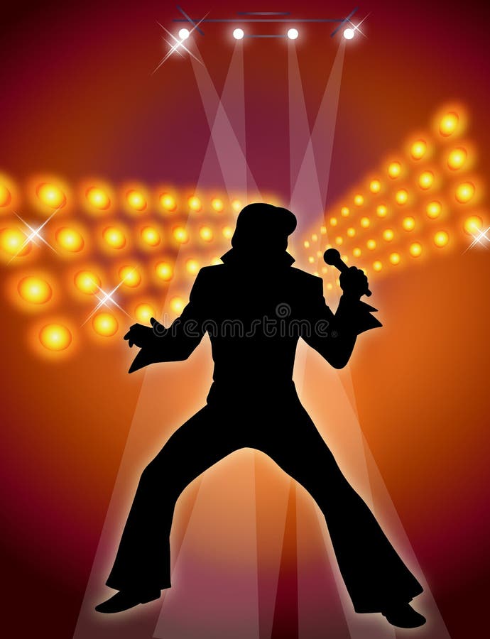 Male Singer & Dancer stock illustration. Illustration of celebration ...