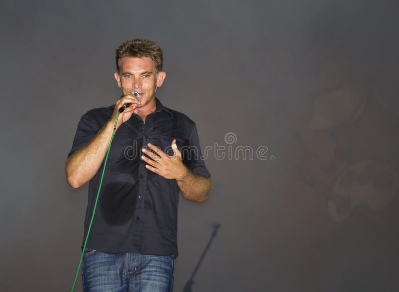 Male Singer/musician on Stage Theuns Jordaan Editorial Image - Image of ...