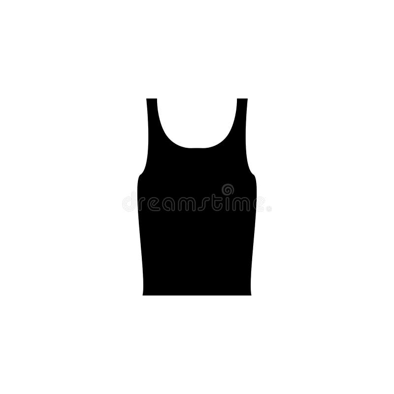 Male singlet icon stock vector. Illustration of cotton - 107194477