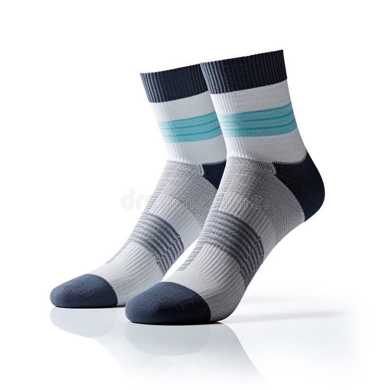 Male Socks Isolated on White Background. Stock Illustration ...