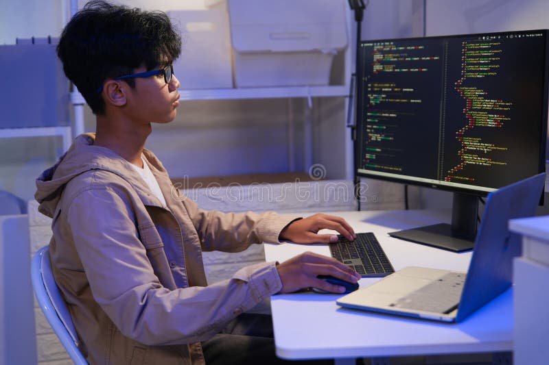 Development Programmer Working in Website a Software and Coding Technology Stock Photo - Image ...