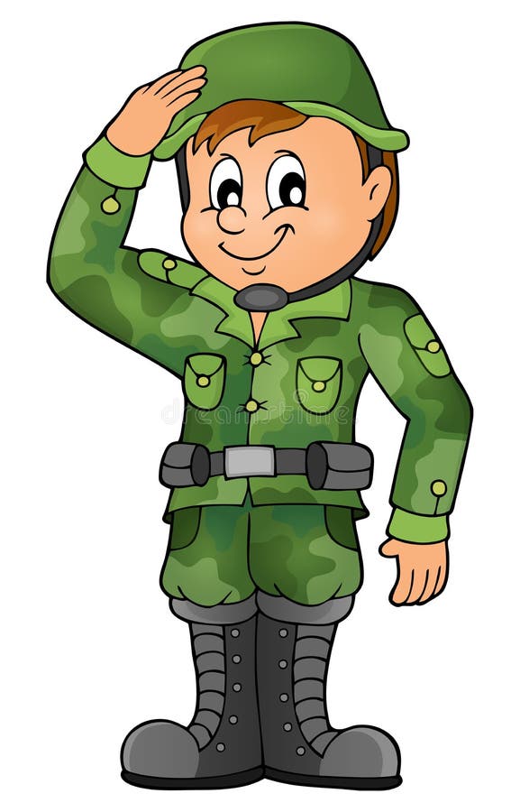 Male soldier theme image 1 stock vector. Illustration of person - 66452336