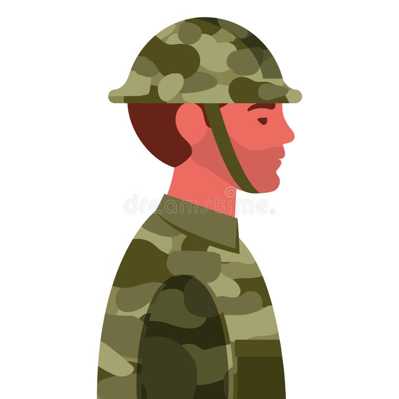 Male soldier vector stock vector. Illustration of military - 283375438