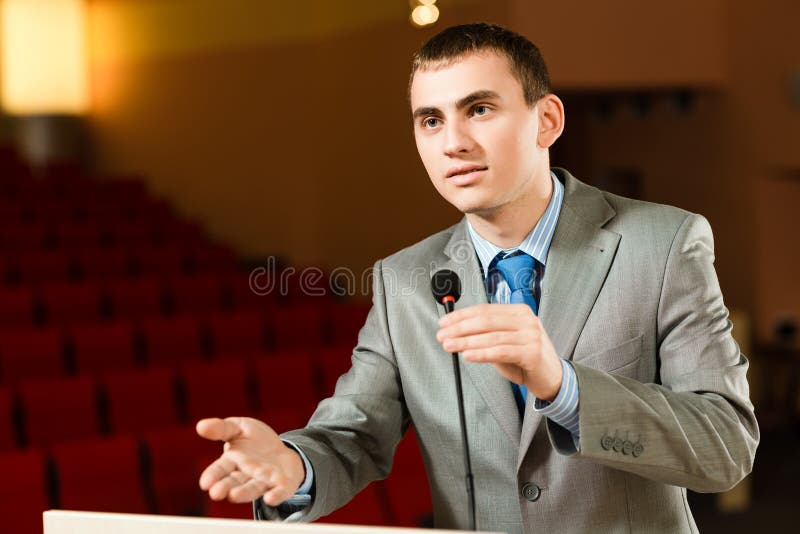 Male speaker stock photo. Image of communication, attractive - 32412218