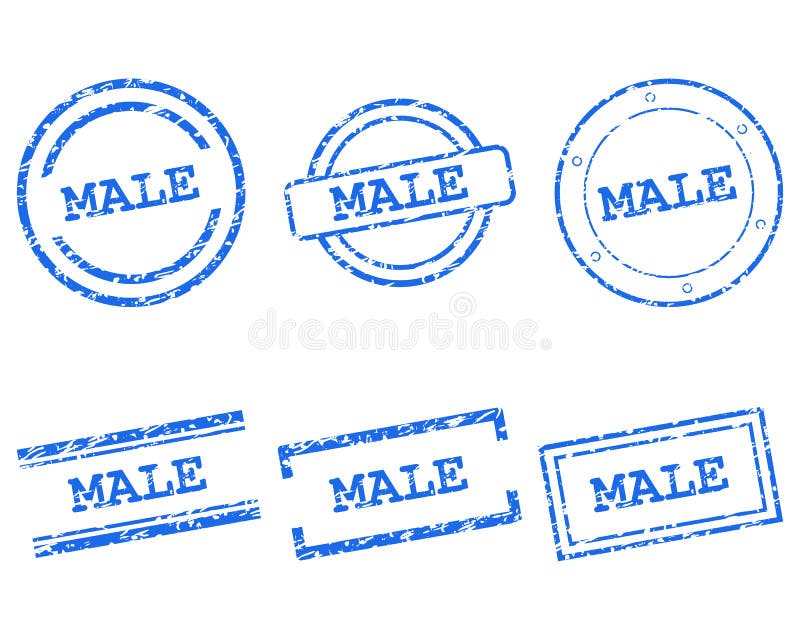 Male stamps stock vector. Illustration of shopping, marketing - 142848548