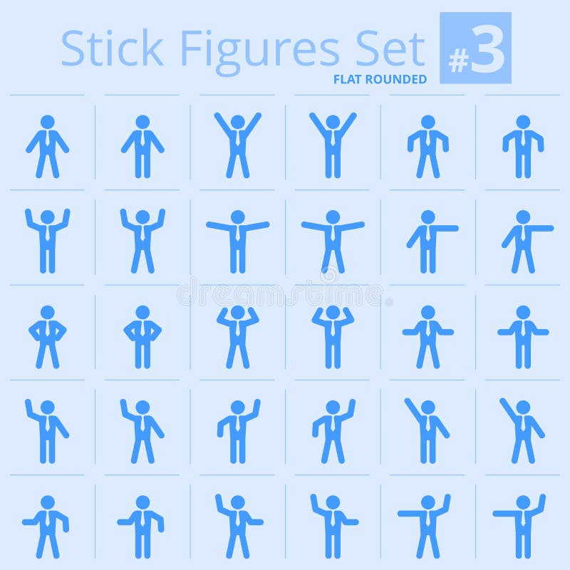 Male stick figures #3. stock vector. Illustration of pictogram - 66656180