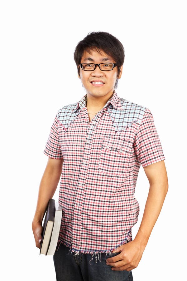 Nerd male student stock photo. Image of blackboard, young - 20484044