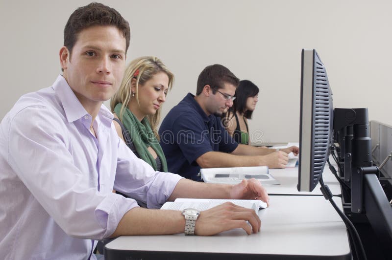 Unfocused students stock image. Image of classroom, adult - 3394563