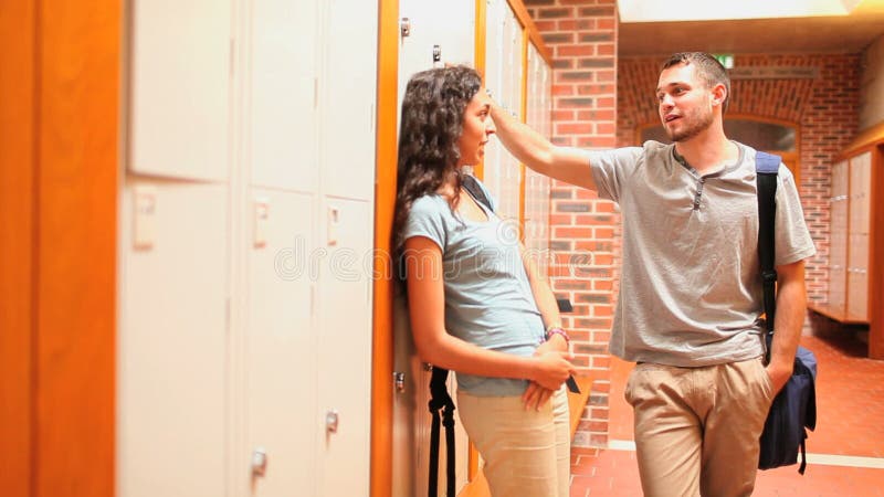 Male Student Flirting with His Classmate Stock Footage - Video of ...