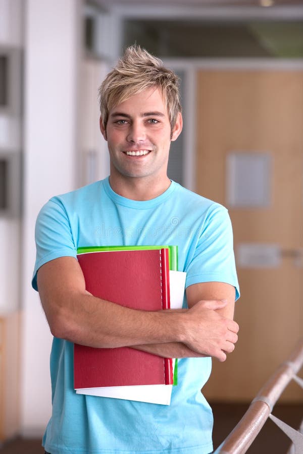 Male Student Portrait stock photo. Image of secondary - 9390634