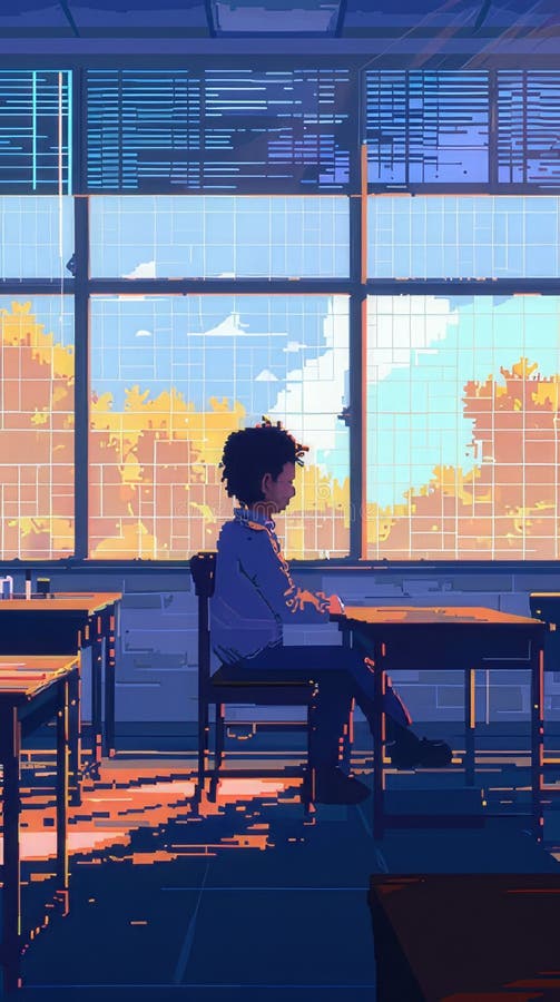 Looking Out Student Window Stock Illustrations – 139 Looking Out ...