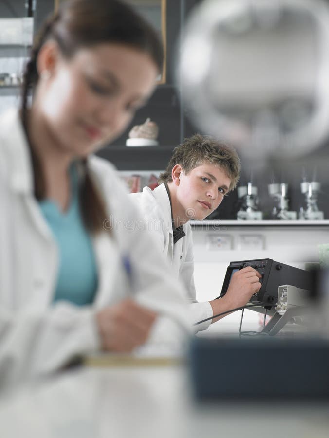 Student in Laboratory with Anatomical Body Stock Image - Image of ...