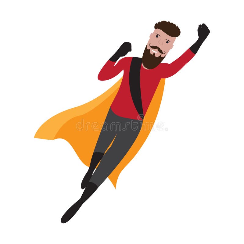 Male Superhero Cartoon Character Stock Vector - Illustration of ...