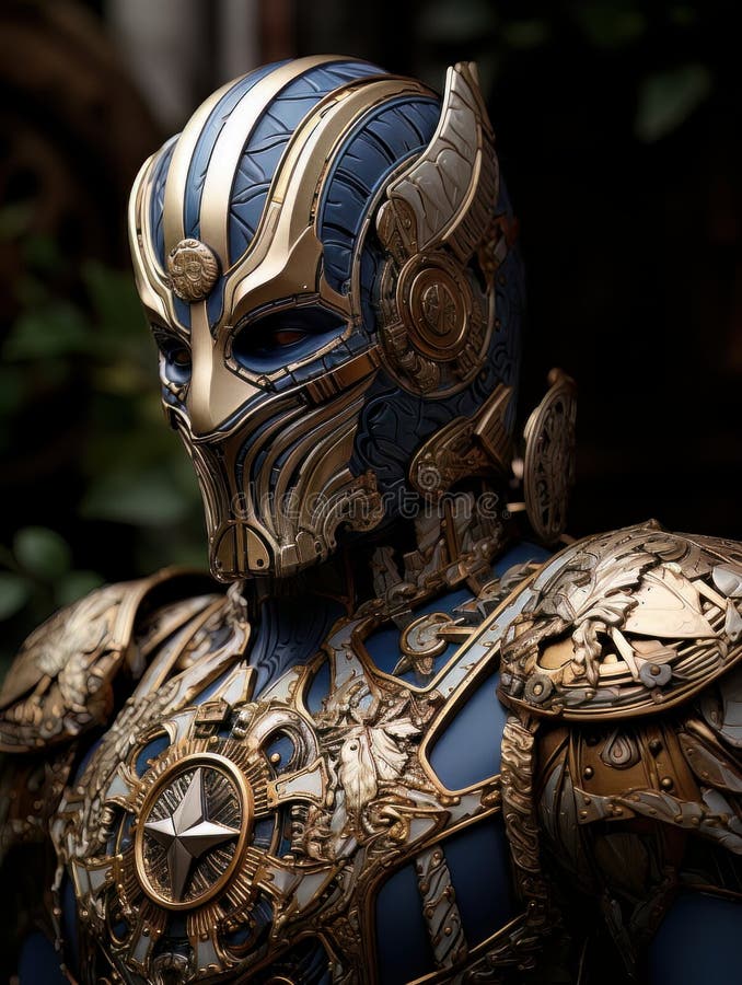 Male Superhero Character in Blue Suit with Superpowers. AI Stock ...