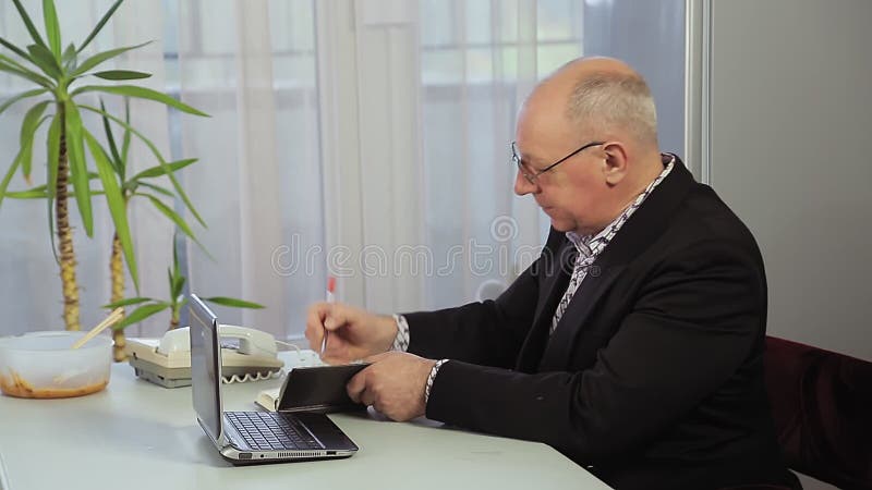 Male Supervisor Working in the Office Stock Footage - Video of pasta ...