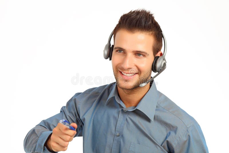 Professional it technician stock photo. Image of call - 29097140