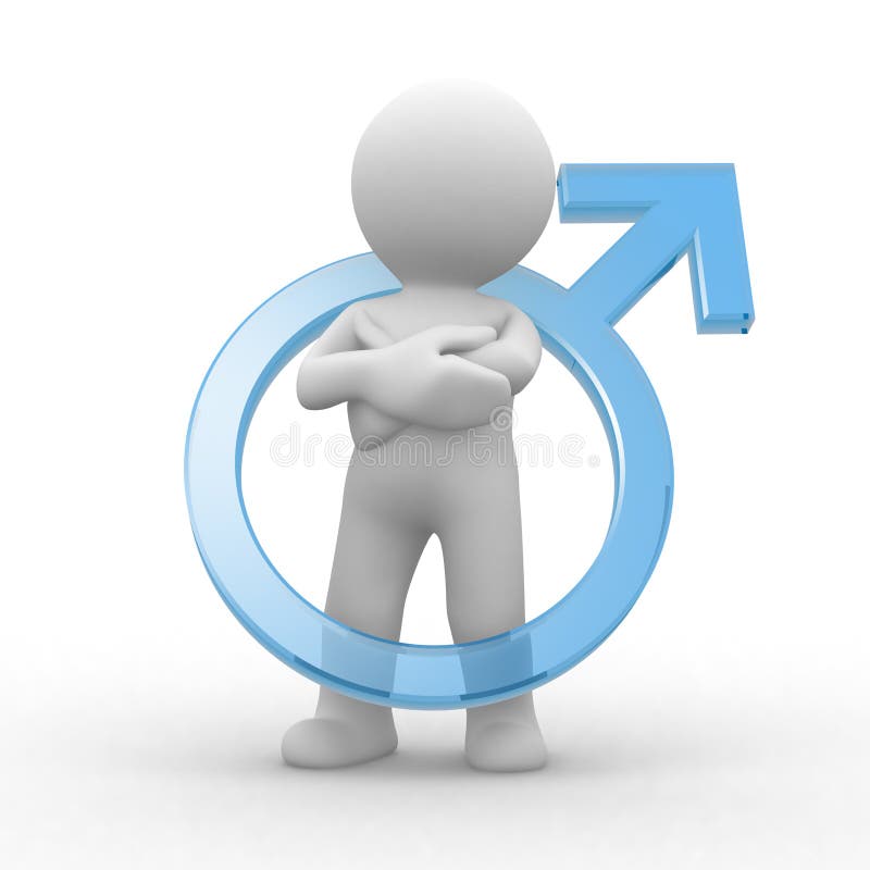 Male symbol stock illustration. Illustration of white - 4253933