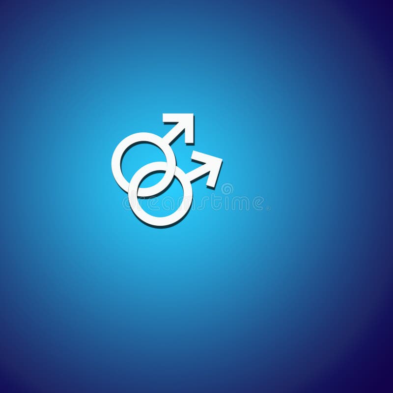 2 Male Symbols stock illustration. Illustration of bonding - 86706164