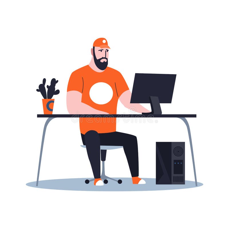 Male Administrator Clipart Stock Illustrations – 98 Male Administrator ...