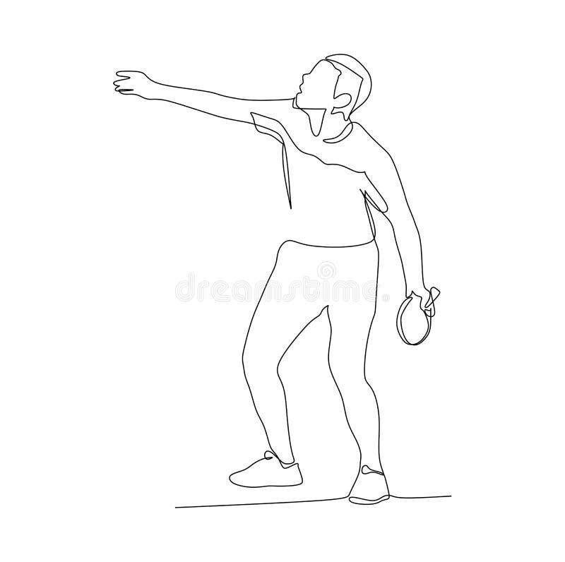 Abstract Table Tennis Player Stock Illustrations – 336 Abstract Table ...