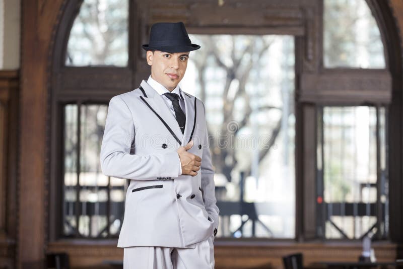 Male Tango Dancer Performing At Restaurant Stock Image - Image of ...