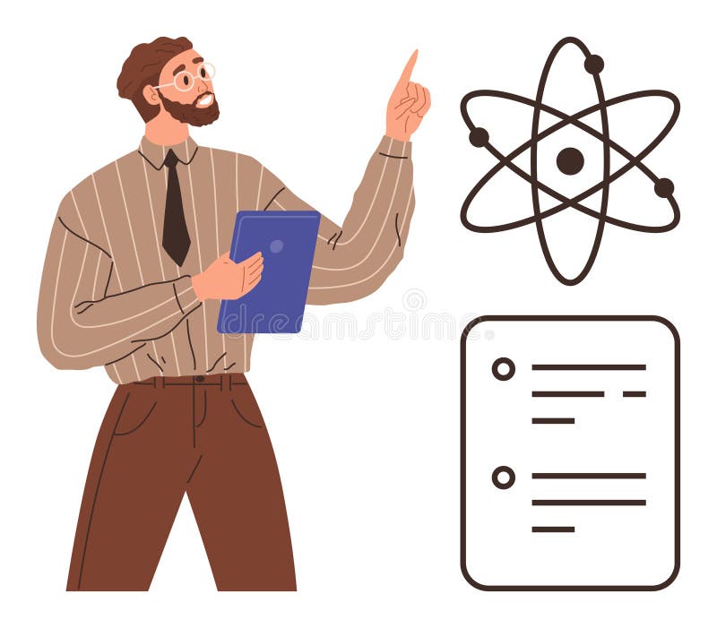 Male Science Teacher Stock Illustrations – 3,692 Male Science Teacher ...