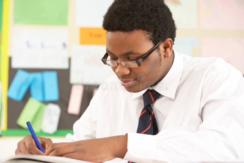 Teenage Student Refusing Help from Teacher Stock Image - Image of ...